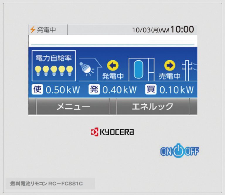 ENE-FARM mini remote controller | ECHONET